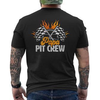 Race Car Birthday Party Racing Family Meme Pit Crew Men's T-shirt Back ...