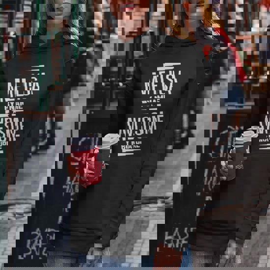 Melisa Memes Melisa Name Gift Melisa Awesome By Nature Women Hoodie