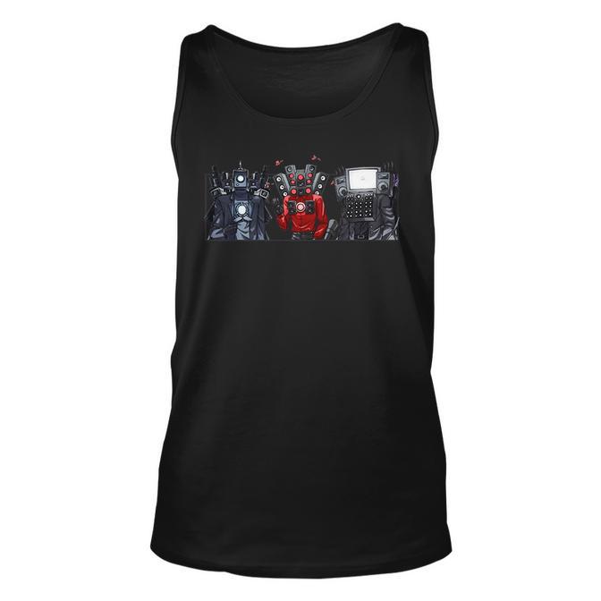 Skibidi Toilet Speakerman Cameraman Tv Man Tank Top | Seseable