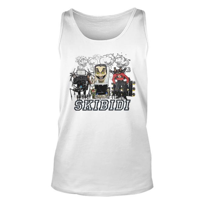 Skibidi Toilet Cameraman Speakerman Tv Man Tank Top - Monsterry
