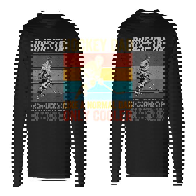 Swim Coach Dad Like A Normal Dad Only Cooler Father's Day Long Sleeve T ...