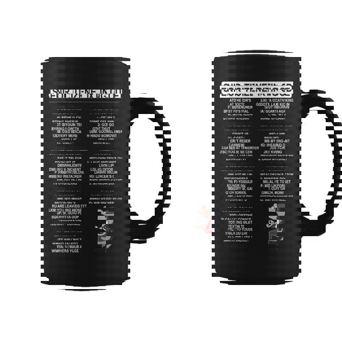 Senior Citizen Texting Codes Funny Elderly Coffee Mug | Mazezy