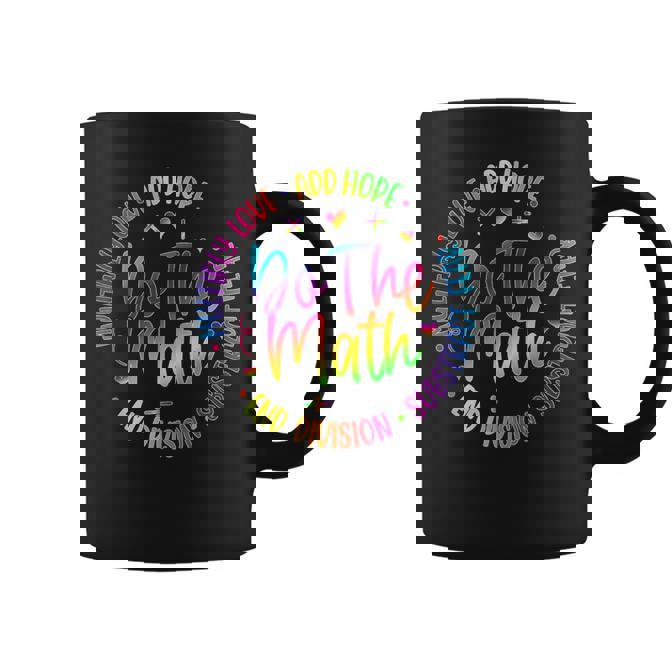 Math Teacher Symbols Add Subtract Multiply And Divide Coffee Mug | Mazezy