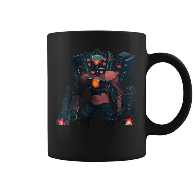 Skibidi Toilet Speaker Man Camera Man Tv Man Costume Coffee Mug - Seseable