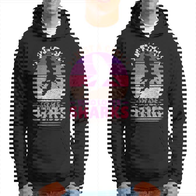 Shark Great White Shark Deep Sea Fishing Funny Shark Hoodie | Mazezy