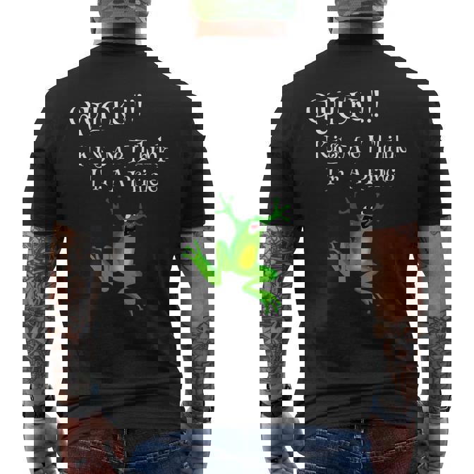 I Am A Conduit For Nonsense Frog Men's T-shirt Back Print | Mazezy