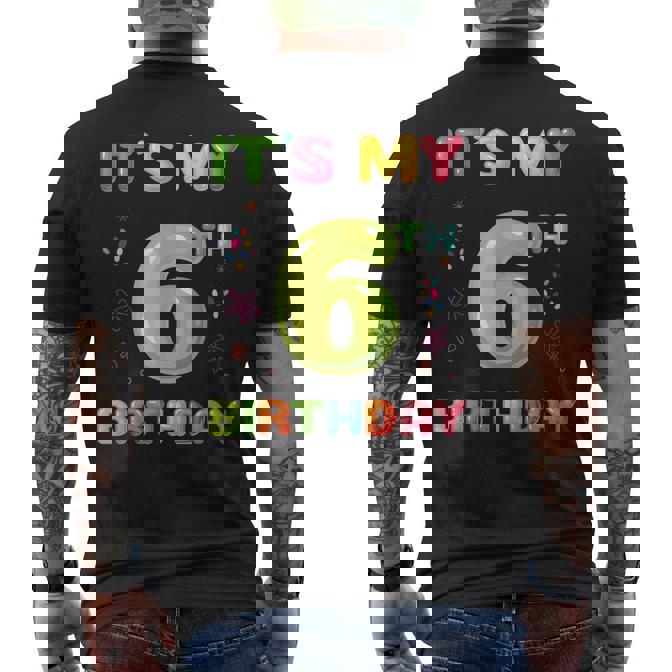 Bruh It's My 6Th Birthday Video Game 6 Years Old Birthday Men's T-shirt ...