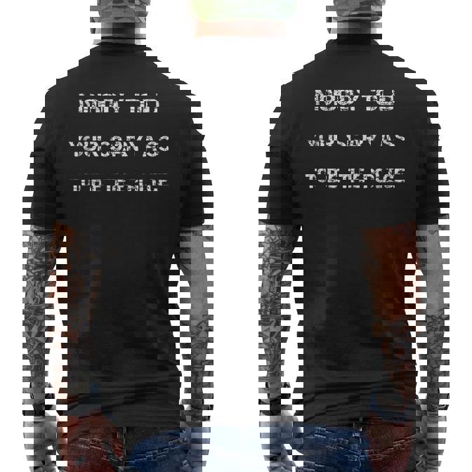 Defund Human Resources Men's T-shirt Back Print | Mazezy