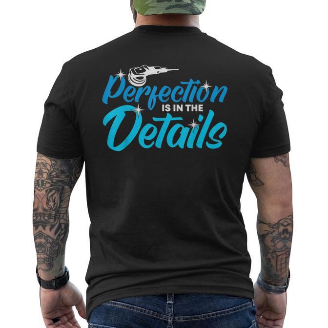 Car Wash And Detailing Mens Back Print T-shirt | Mazezy