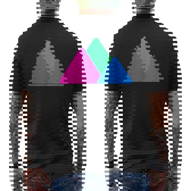 Lgbtqia Pride Rainbow Support Men's T-shirt Back Print | Mazezy