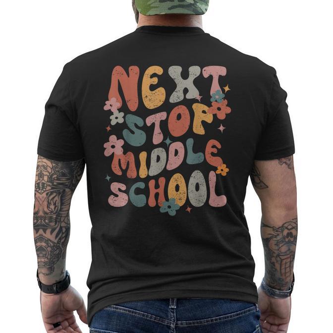 Vintage Next Stop Middle School Students Graduation Men's T-shirt Back ...