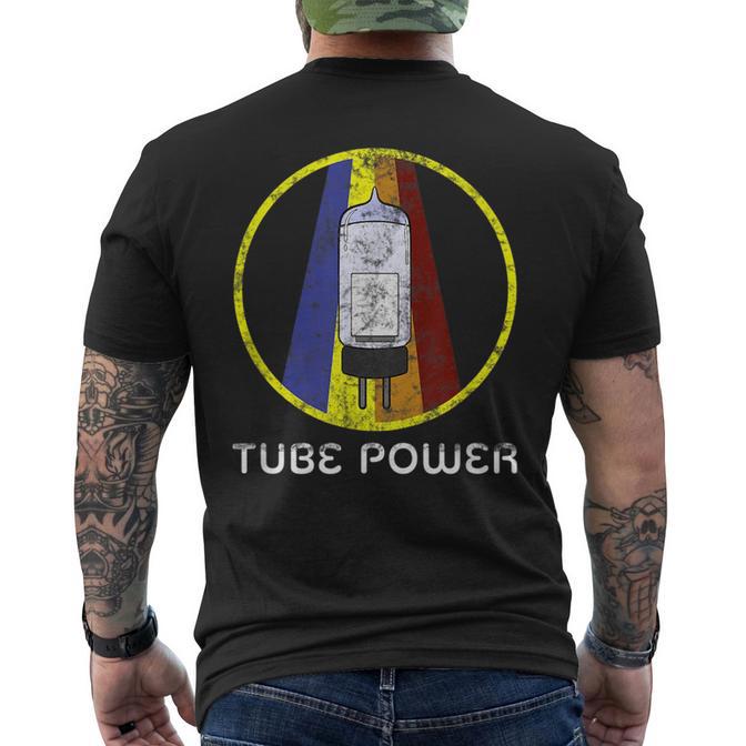 Funny Analog Valve Tube Snob Mens Back Print T-shirt | Mazezy