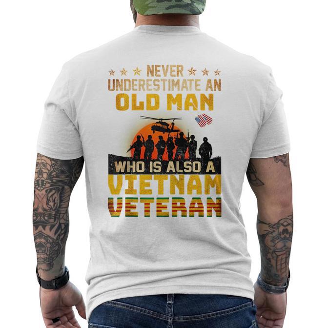 Navy Hospital Corpsman Vietnam Veteran Men's Back Print T-shirt | Mazezy