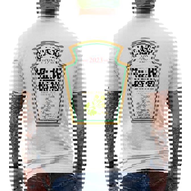 Yellow Mustard Cool Meme Hip Hop Music Costume Men's T-shirt Back Print ...