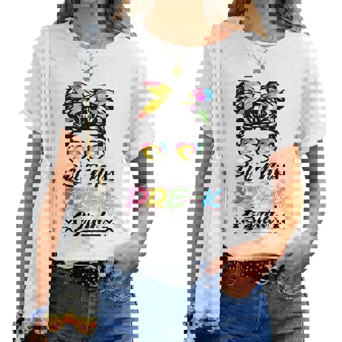 Little Miss Pre-K Grad Graduation 2024 Kid Girls Groovy Prek Women T ...