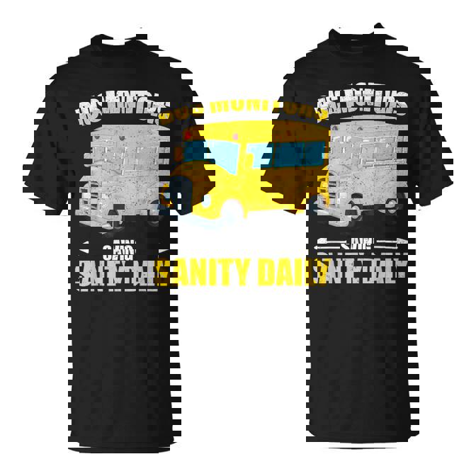 Bus Assistant Driver School Bus Monitor T-Shirt | Mazezy