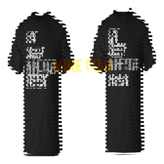 Coal Miners 6 Inches From Hell Coal Mining Coal Mine T-Shirt | Mazezy