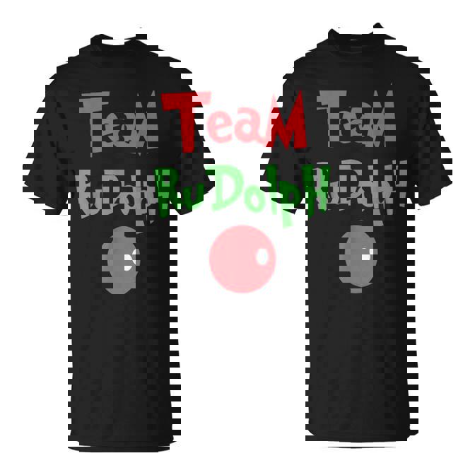 Rudolph The Red Nosed Reindeer Costume Christmas Xmas T-Shirt - Seseable