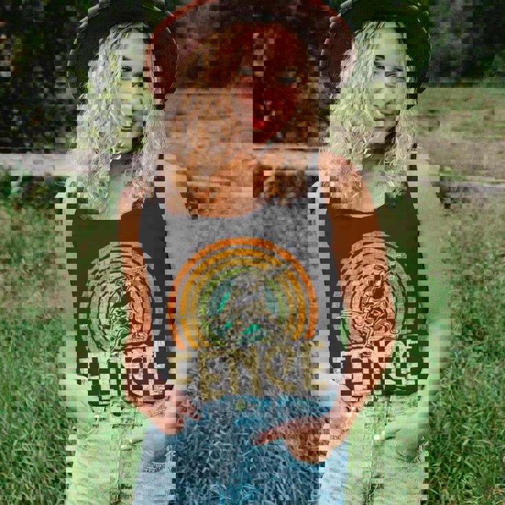 Fence Retro Vintage Fencing Fencer Swordsman Sword Rapier Tank Top ...