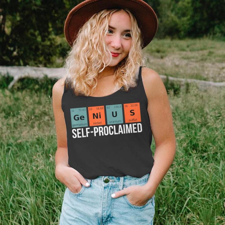 Genius Element Periodic Table Self Proclaimed Sarcasm Tank Top | Mazezy