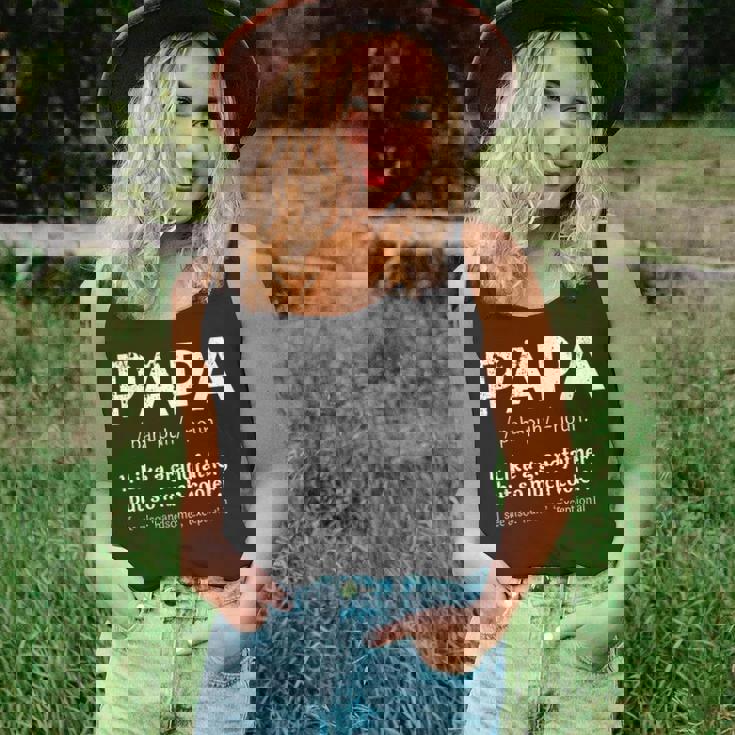 Papa Noun Dictionary Word Definition Fathers Day Grand Daddy Tank Top ...