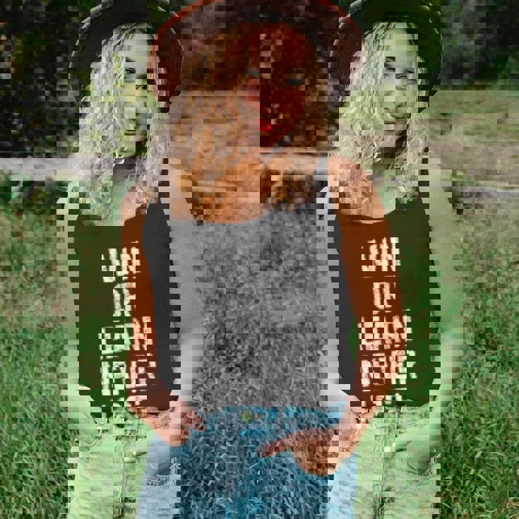 Win Or Learn Never Lose Motivational Volleyball Saying Tank Top | Mazezy