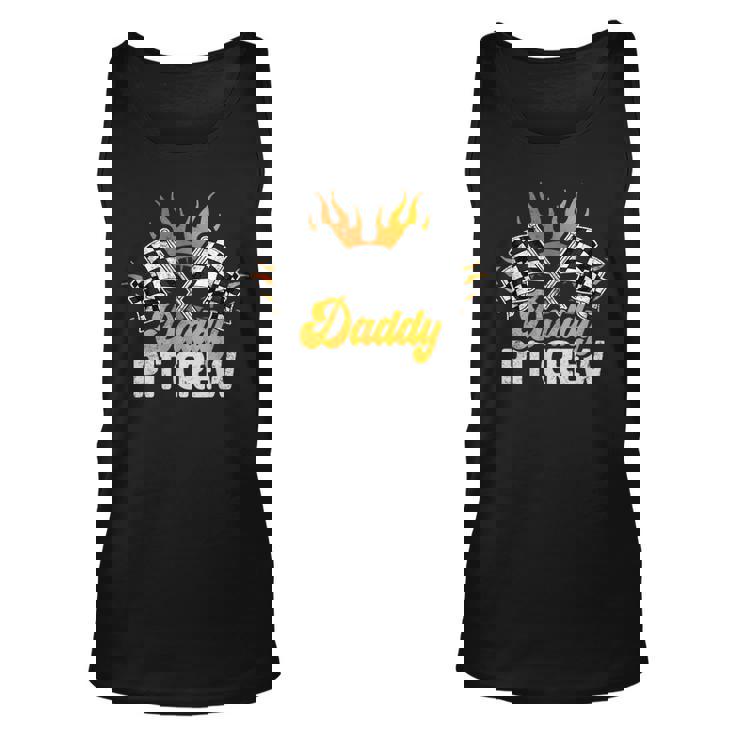 Daddy Pit Crew Race Car Birthday Party Racing Racing Tank Top | Mazezy