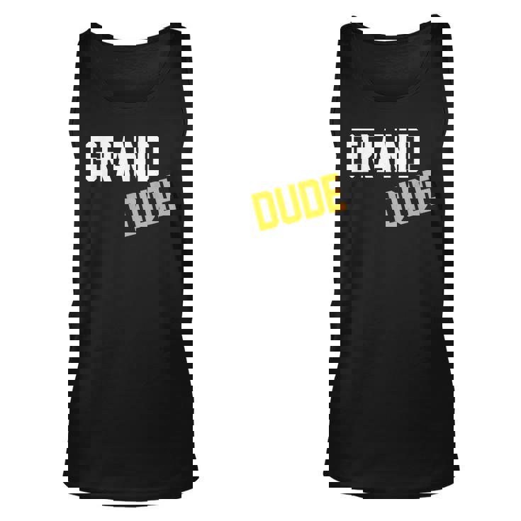 Grand Dude Best Coolest Grandpa Cute Granddad Tank Top | Mazezy