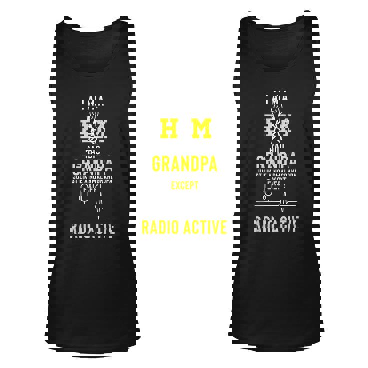 Im A Ham Radio Grandpa Ham Radio Operator Hobbyist Receiver Men's Back Print T-shirt | Mazezy