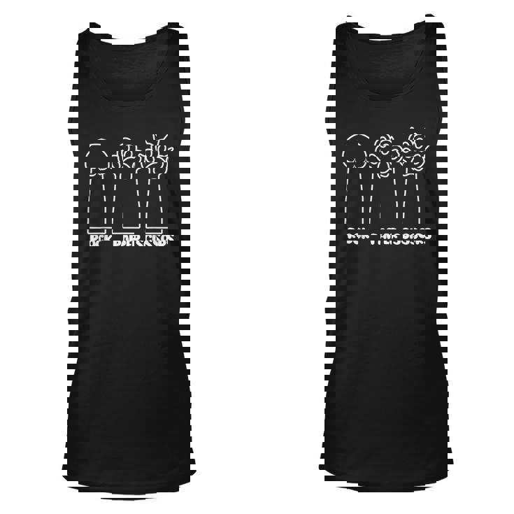 Rock Paper Scissors Hand Game Feline Animal Cute Cat Tank Top | Mazezy