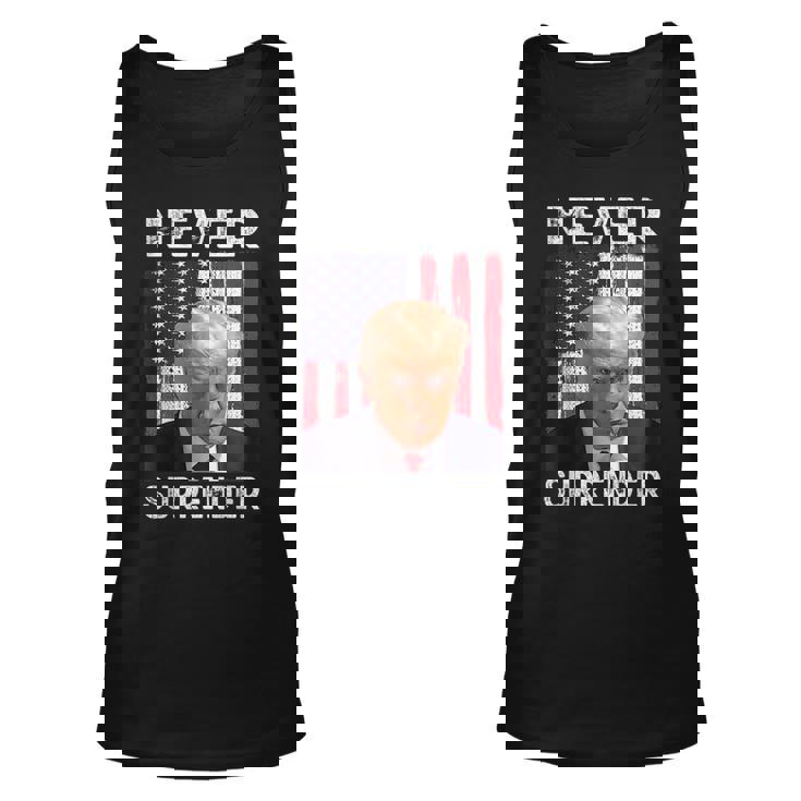 Shot T Vintage American Flag Never Surrender 2024 Men's T-shirt Back ...