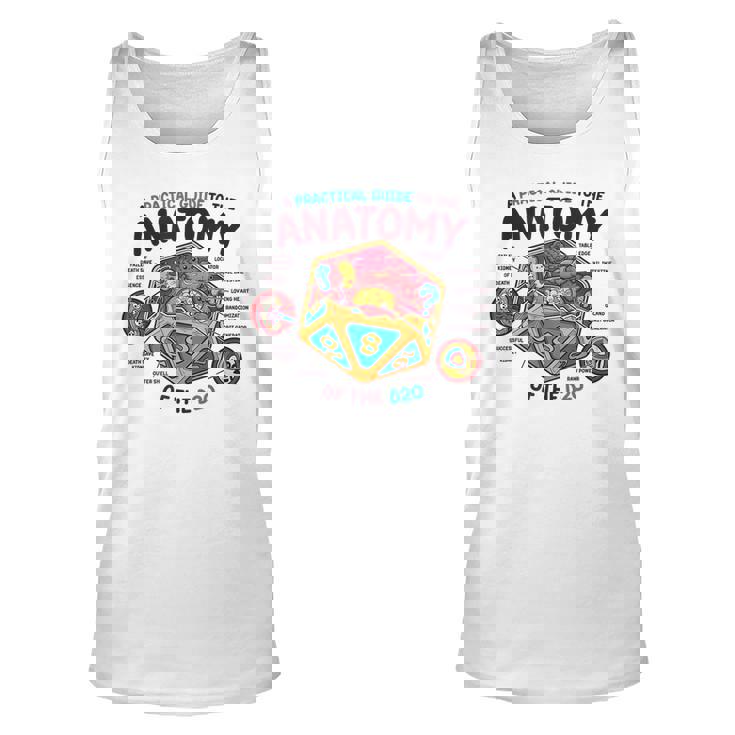 Anatomy Of The D20 Polyhedral 20 Sided Dice Funny Rpg Unisex Tank Top ...