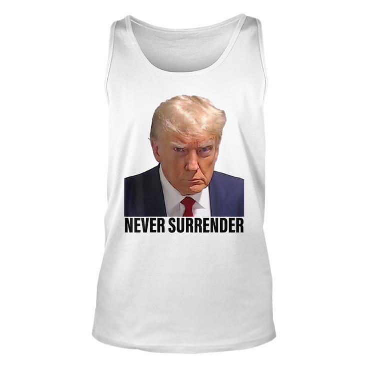 Trump 2024 Never Surrender Pro Trump Shot Tank Top | Mazezy