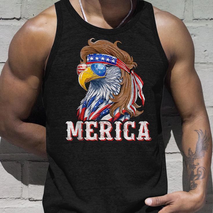 Eagle Mullet 4Th Of July Usa American Flag Merica Mullet Tank Top | Mazezy