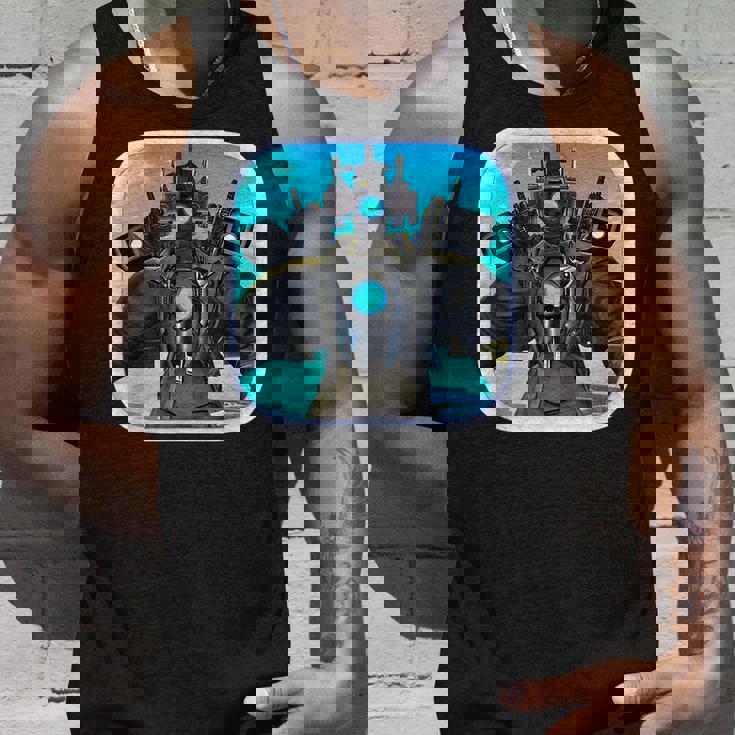 Skibidi Toilet Cameraman Speakerman Tv Man Tank Top - Monsterry