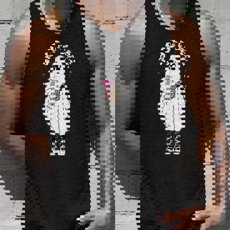 Spooky Season Cute Ghost Halloween Costume Boujee Boo-Jee Tank Top | Mazezy