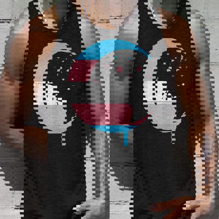 Transgender Flag Cat Lover Stars & Moon Trans Pride Ftm Mtf Tank Top ...