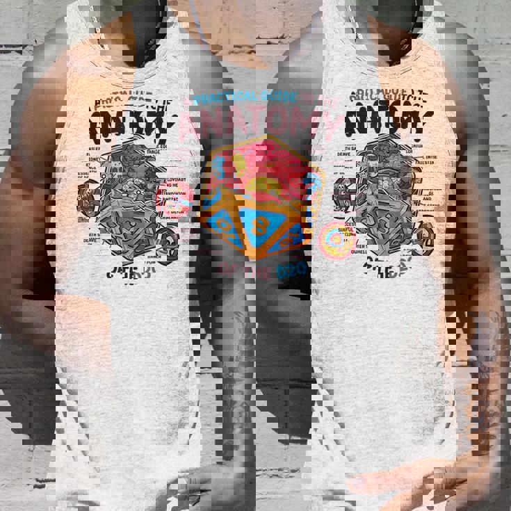 Anatomy Of The D20 Polyhedral 20 Sided Dice Funny Rpg Unisex Tank Top ...