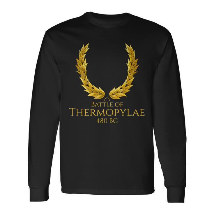 Ancient Greek History Battle Of Thermopylae Persian Wars Long Sleeve T ...