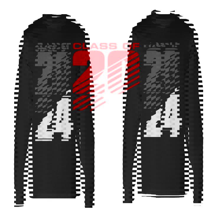 Class Of 2024 High School Senior Graduation Red Sports Style Long ...