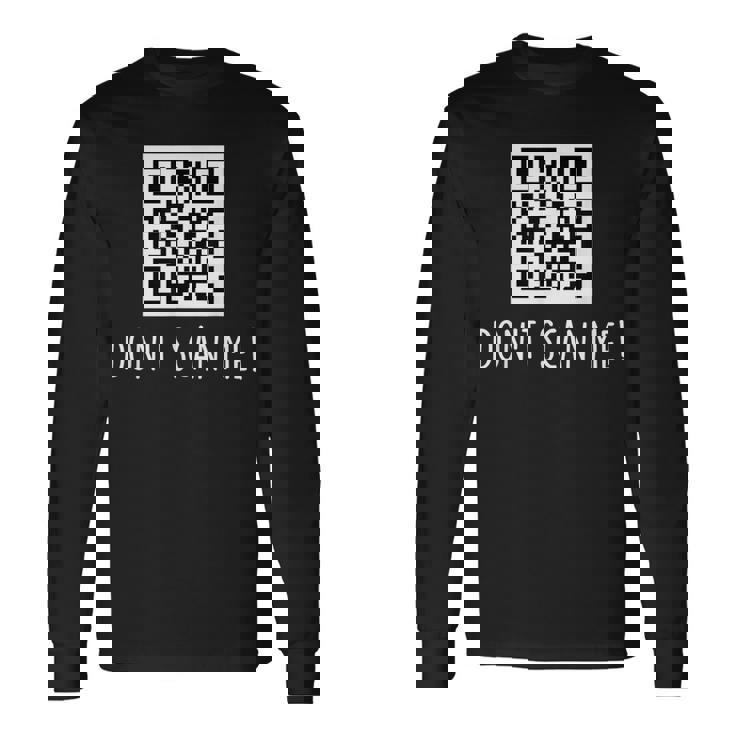 Don't Scan Me Qr Scan Code Joke Men's T-shirt Back Print | Mazezy