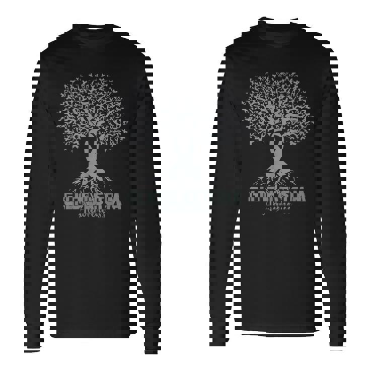 Glioblastoma Awareness Month Brain Cancer Tree Ribbon Sweatshirt - Seseable