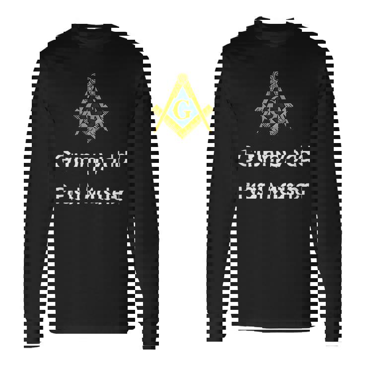 Grumpy Old Past Master Freemason Symbol Masonic Lodge Men's Back Print ...