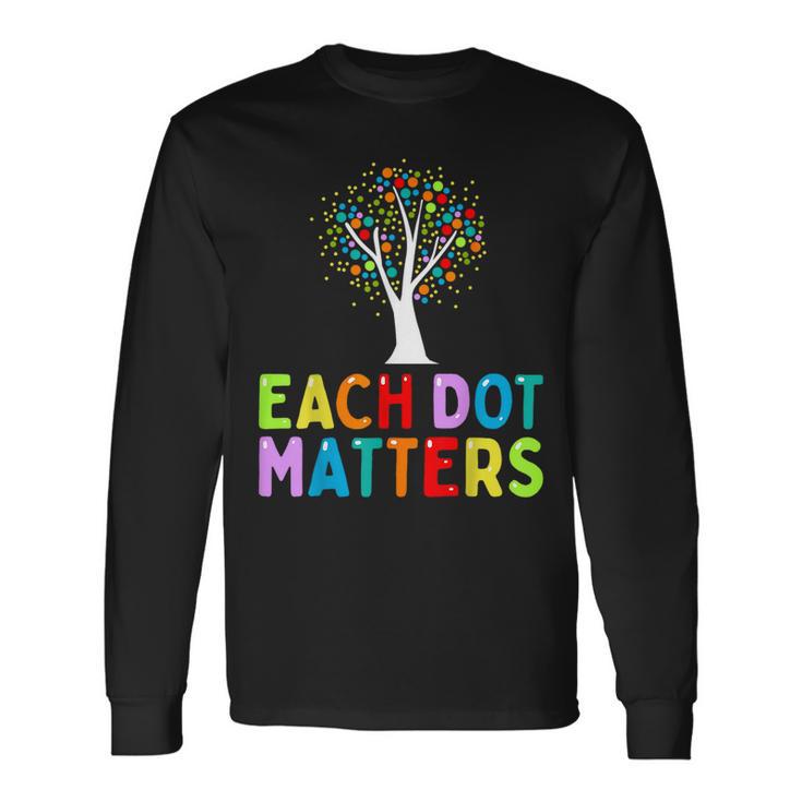 International Dot Day Each Dot Matters Unity Tree Polka Dot Long Sleeve ...