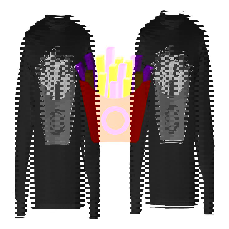 Intersex Lgbtq Potato French Fries Pocket Gay Pride Long Sleeve T-Shirt ...