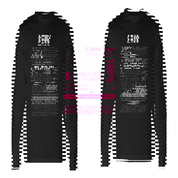 Jerry Name Jerry Name V2 Long Sleeve T-Shirt - Seseable