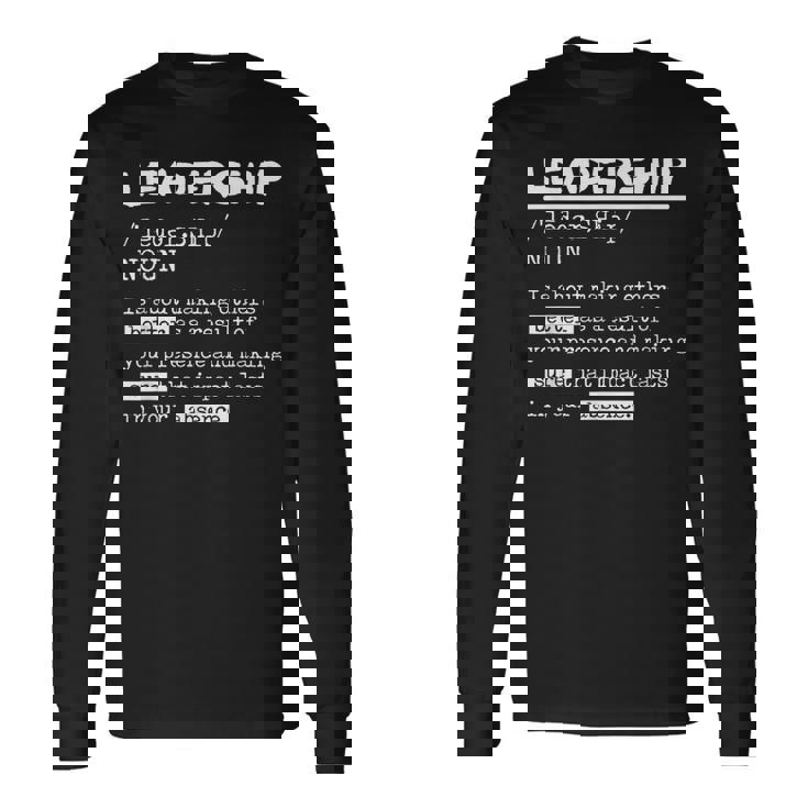 Leadership Definition Leader Office Teamwork Influencer Boss Long ...