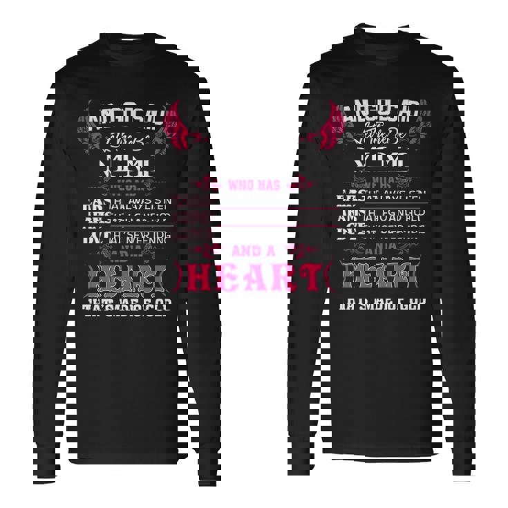 Mimi Name And God Said Let There Be Mimi V2 Long Sleeve T-Shirt - Seseable