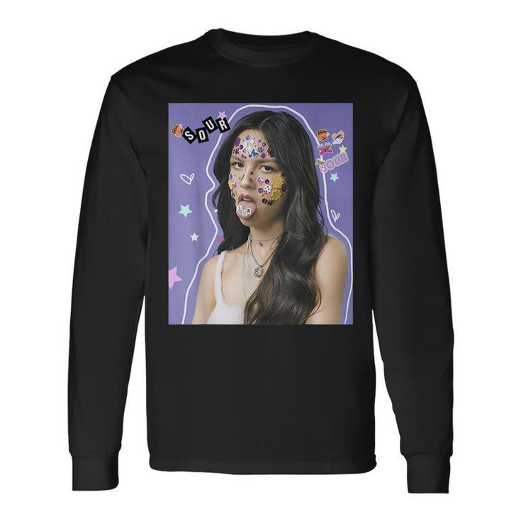 By Olivia And Rodrigo Sour Merch Costume Long Sleeve T-Shirt | Mazezy
