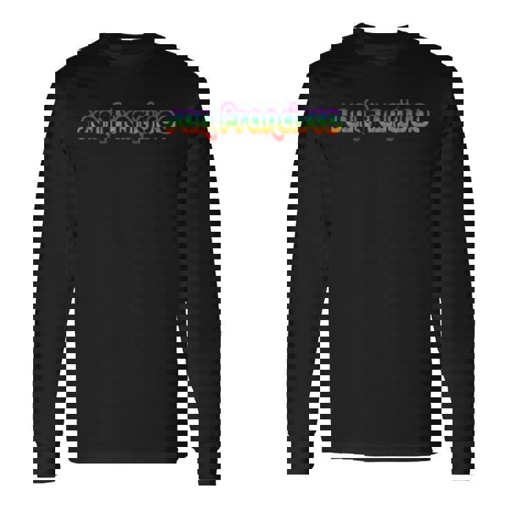 San Francisco Vintage Retro Sf Graphic Pride City Long Sleeve T-Shirt T ...